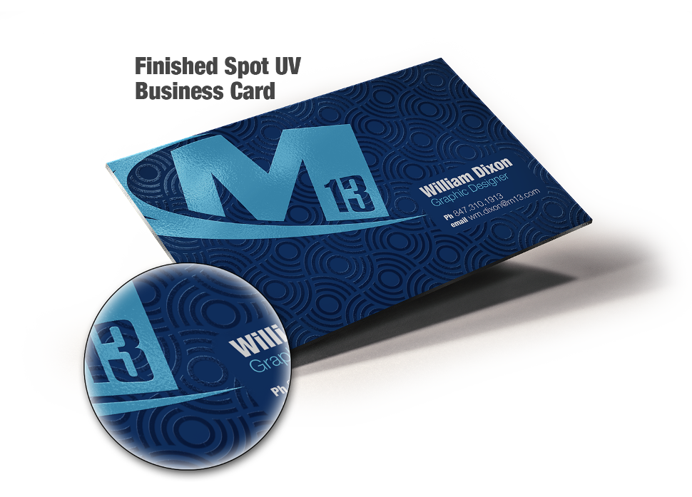Spot UV Gloss Coating | M13 Graphics